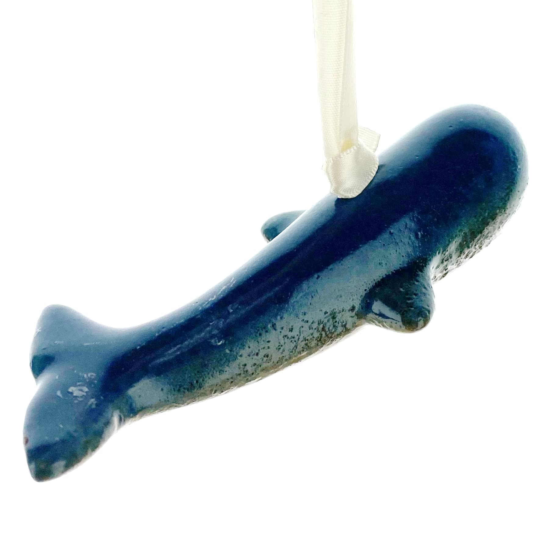 Amazon.com: Blue Whale Ornament – Porcelain Art Hanging Figurine : Home ...