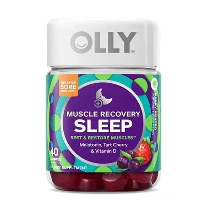 Buy Olly Muscle Recovery Sleep Gummy! 40 Gummies Berry Rested Flavor ...
