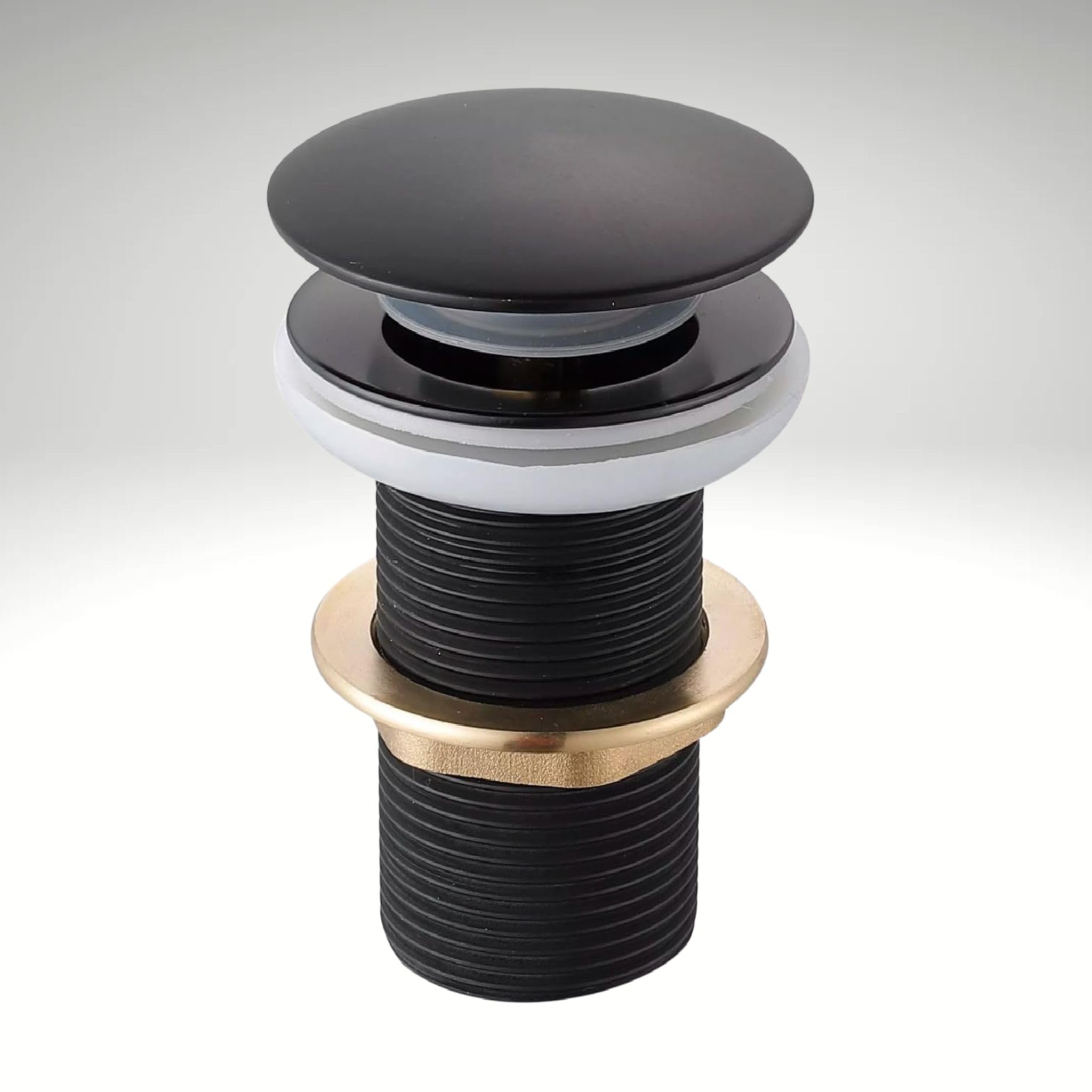 BATHIFI Brass Full Threaded 4" Pop-Up Waste Coupling in Black Matt ...