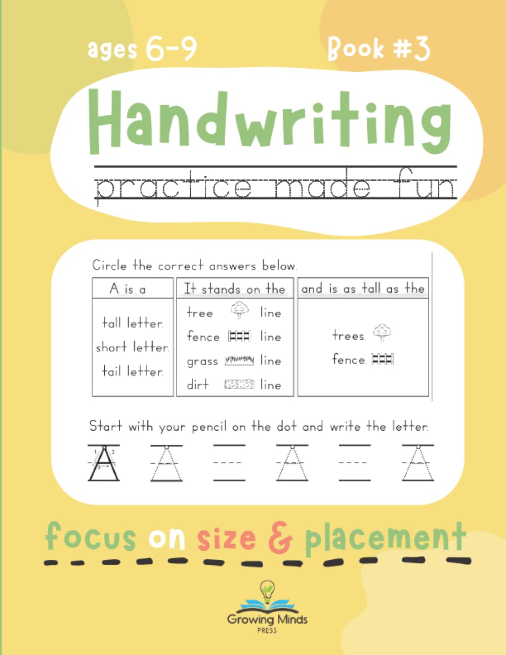 Handwriting Practice Made Fun: Focus on Size and Placement Penmanship ...