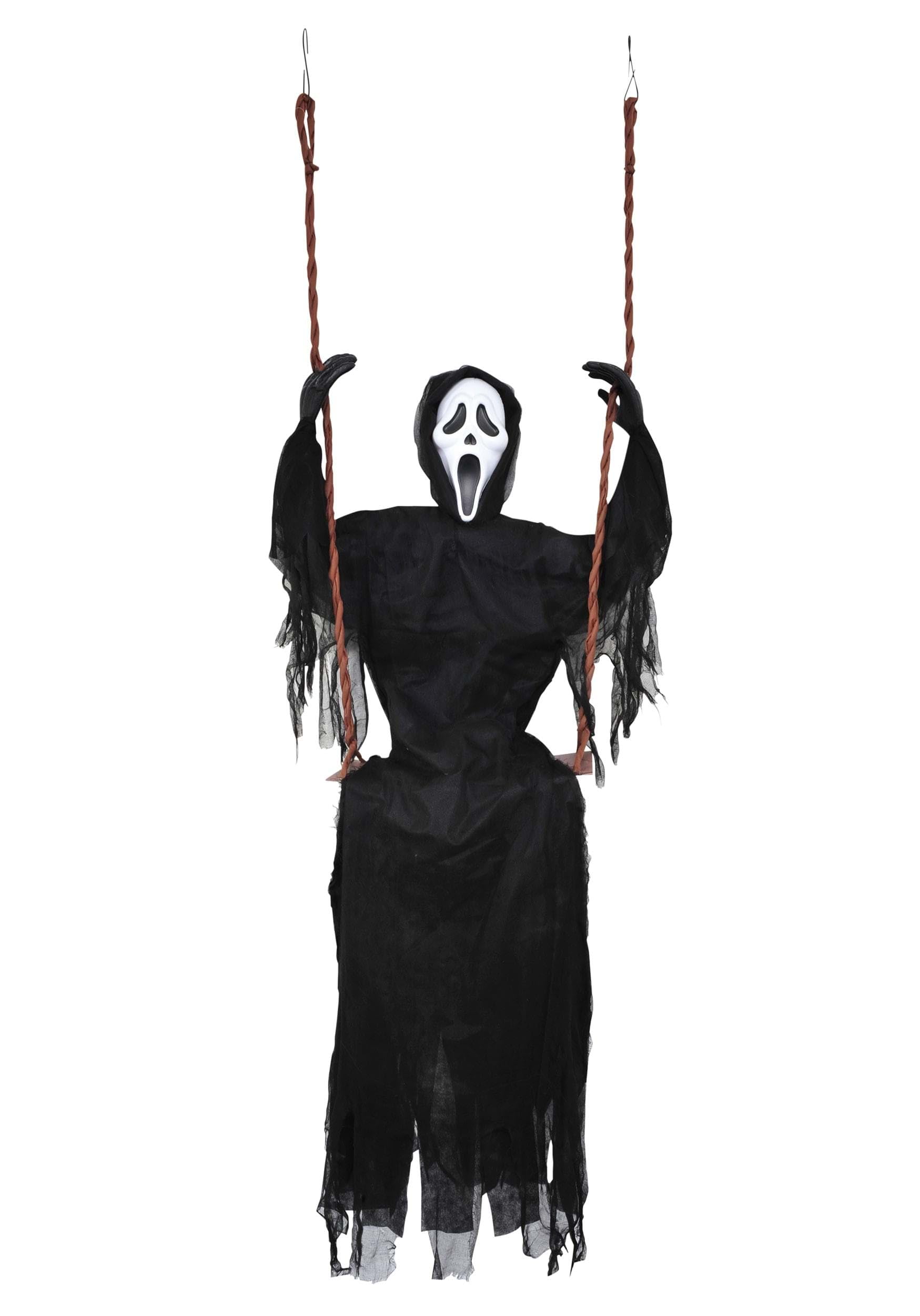 Amazon.com: Fun World 60-Inch Ghost Face On Swing Decoration ...