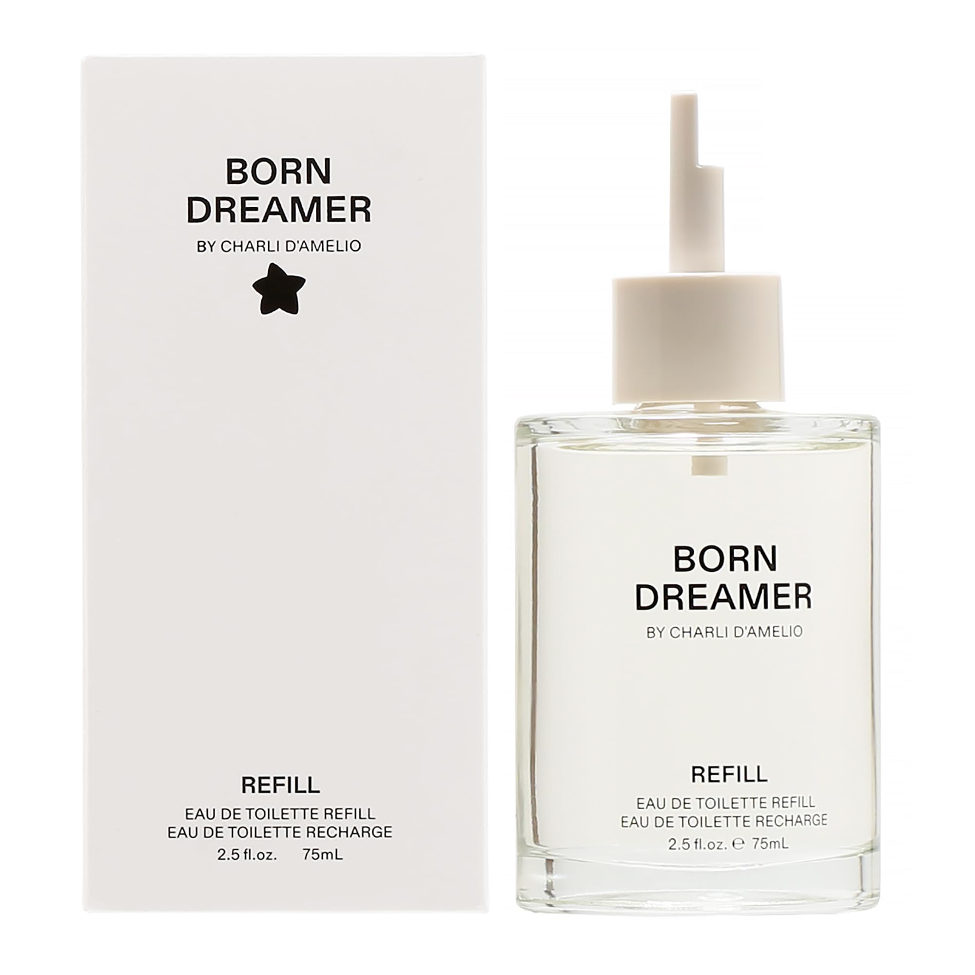 Amazon.com : Charli D'Amelio Born Dreamer Eau De Toilette Refill 2.5 Oz ...