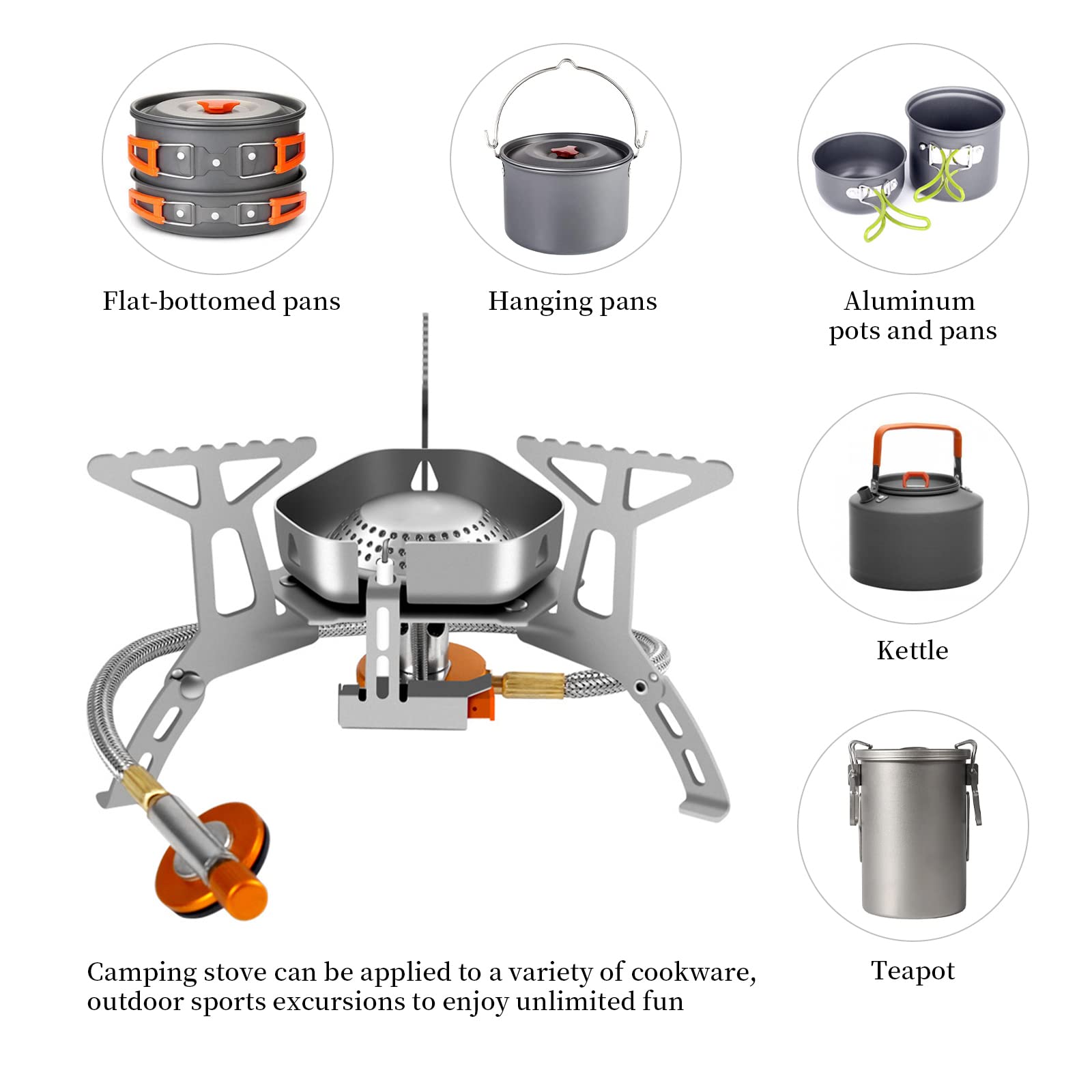 Snapklik.com : KOMCLUB Windproof Camping Stove Backpacking Stove Mobile ...