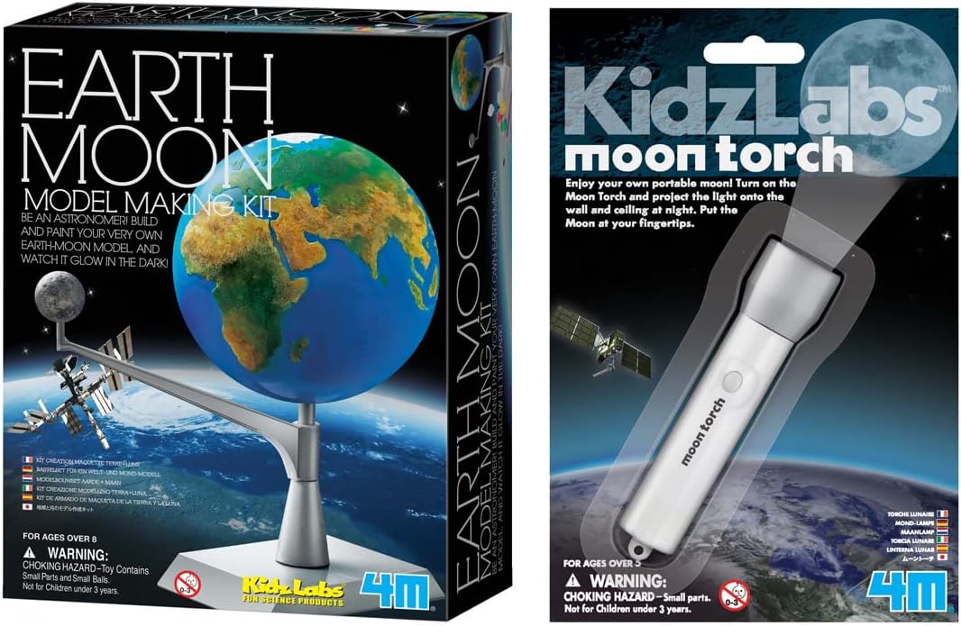Amazon.com: Toysmith Moon Torch and Earth & Moon Model Kit; Earth and ...