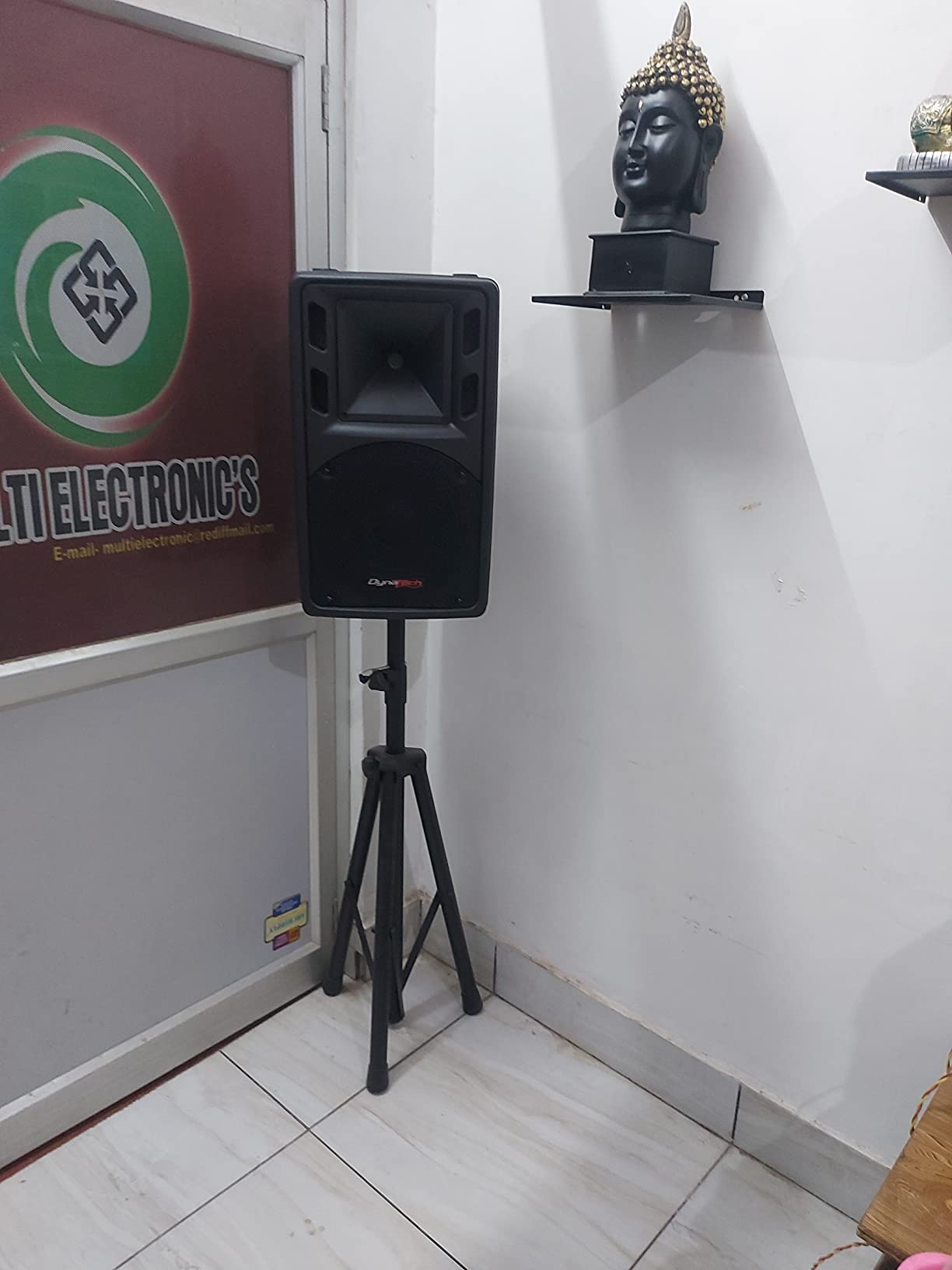 Dynatech Hp-15A Active 2-Way 400W Rms Wired Speaker (15 Inch), Black ...