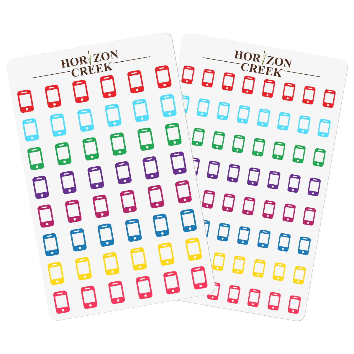 Amazon.com: 2 Sheet Set of Cell Phone Planner Stickers, Mobile Phone ...