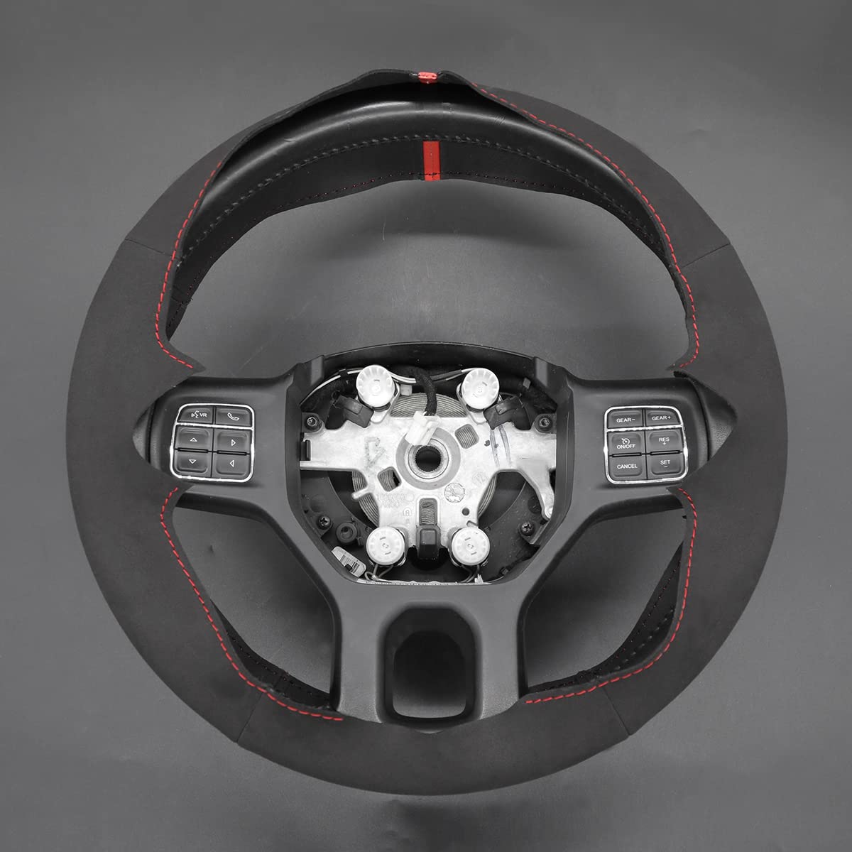 Steering Wheel Cover Ram 1500 Custom Alcantara Car Steering Wheel Braid ...