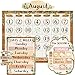 Amazon.com: Boho Calendar Bulletin Board Set Greenery Eucalyptus ...
