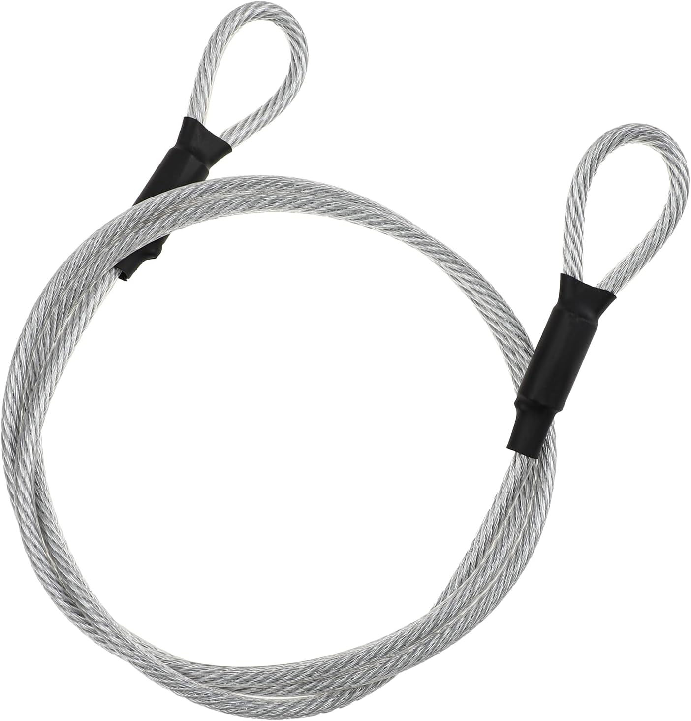 100CM/3.3ft 3mm Outdoor Travel Security Cable Lock,Braided Steel Coated ...