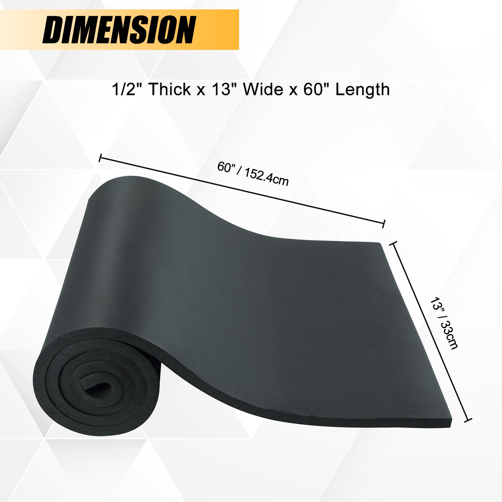 Snapklik.com : FLKQC Neoprene Sponge Foam Rubber Sheet Roll Without ...