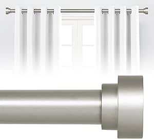 Amazon.com: Silver Curtain Rods for Windows 28 to 48 Inch(2.3-4ft),1 ...