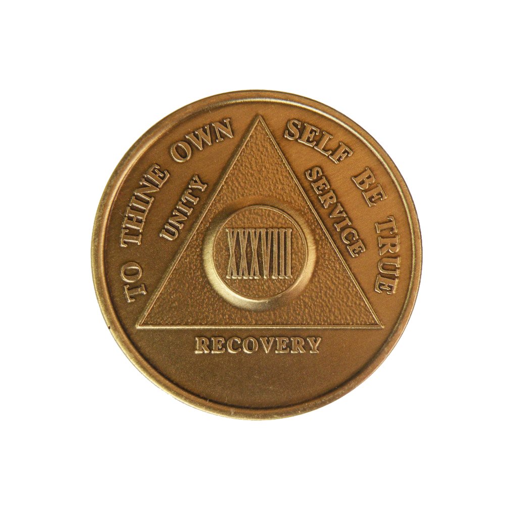 Amazon.com: 38 Year Bronze AA (Alcoholics Anonymous) - Sober / Sobriety ...