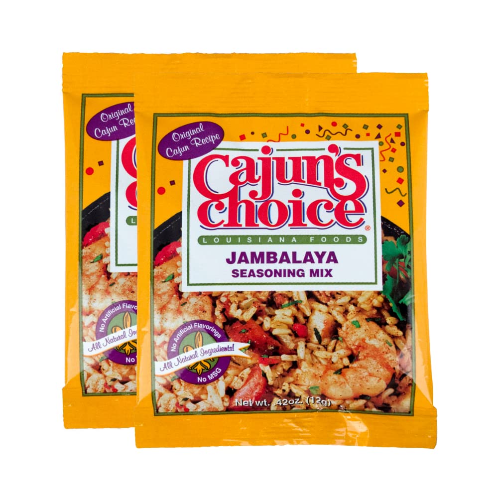 Amazon.com : Jambalaya Seasoning Mix 0.42 oz Cajun's Choice Louisiana ...