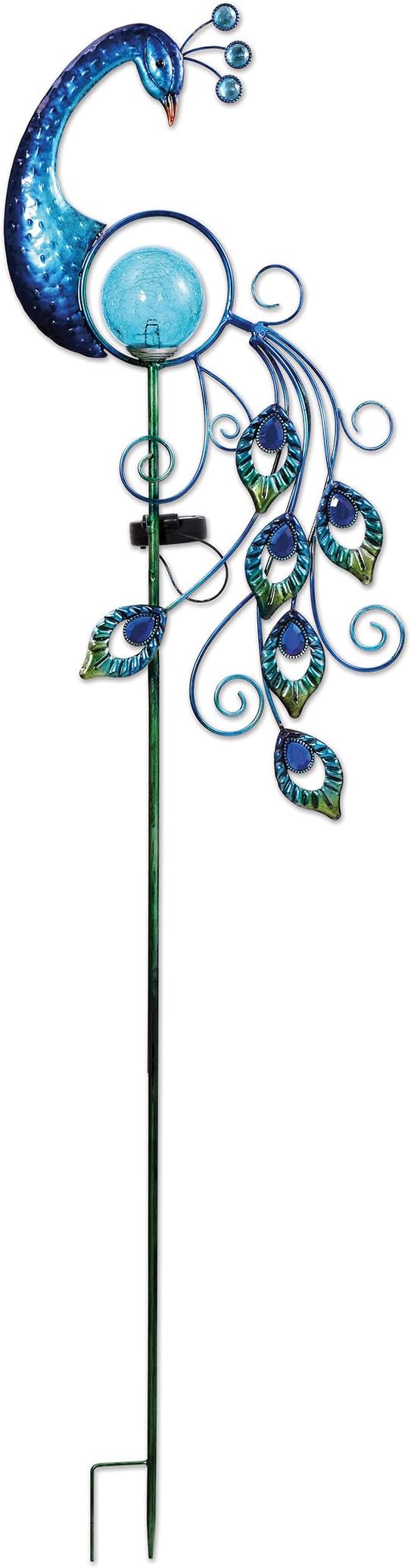 Amazon.com : Sunset Vista 93193 Circle Glass Solar Garden Stake ...