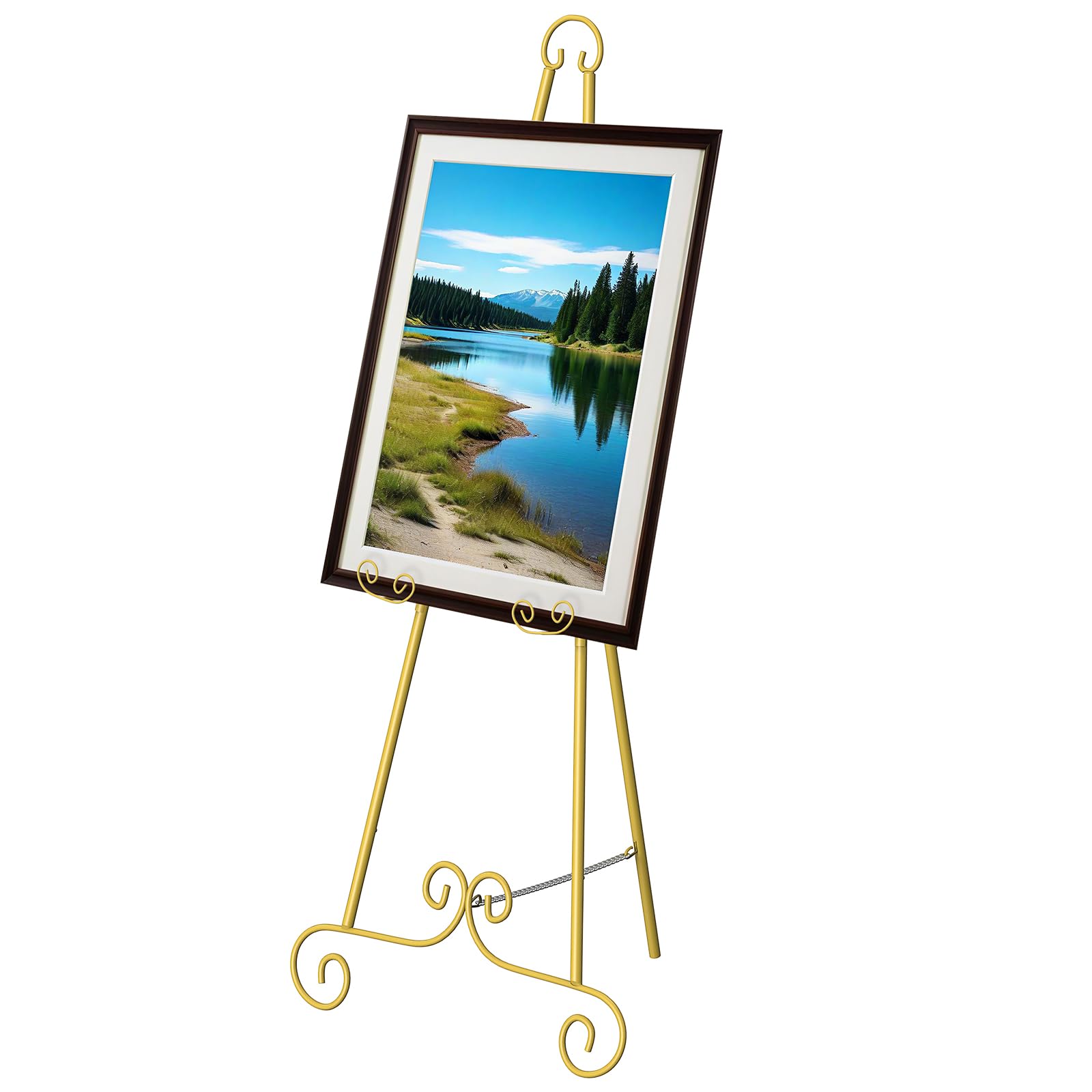 Amazon.com: Gold Easel Stand for Sign,Adjustable Easel Dispaly Stand ...