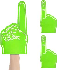Amazon.com: Giant Foam Finger 18 Inch Giant Foam Fingers Number 1 Foam ...