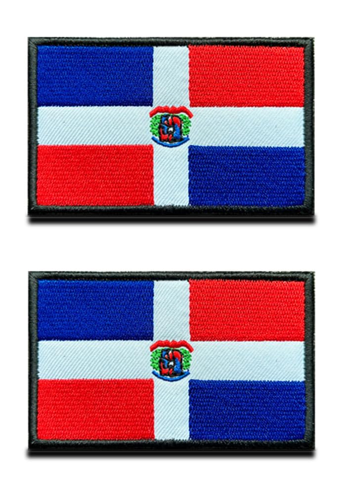 Amazon.com: 2 PCS Tactical Dominican Republic Flag Patch - America ...