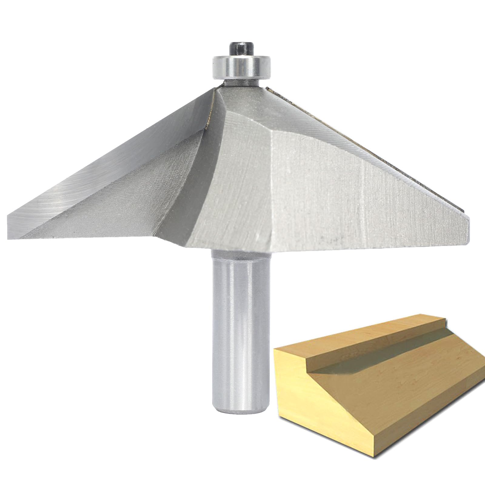 Snapklik.com : Akylin 60 Degree Extra Large Chamfer Router Bit,1/2 ...