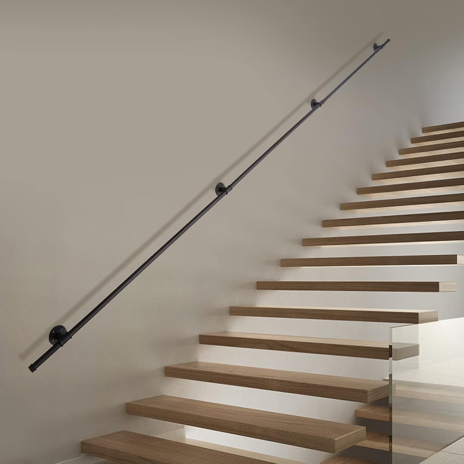 Handrails for Indoor Stairs Staircase Handrails 2Ft - 13Ft Hand Rails ...