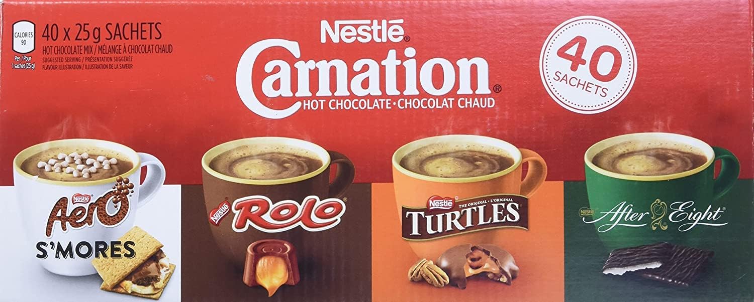 Carnation Hot Chocolate Variety Pack, 40-count : Amazon.ca: Grocery ...