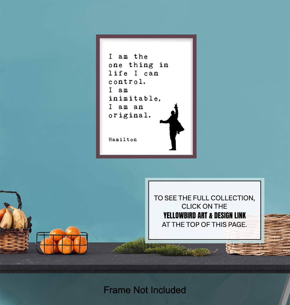 Buy Hamilton Poster - Inspirational Quote Wall Art Decor - Motivational ...