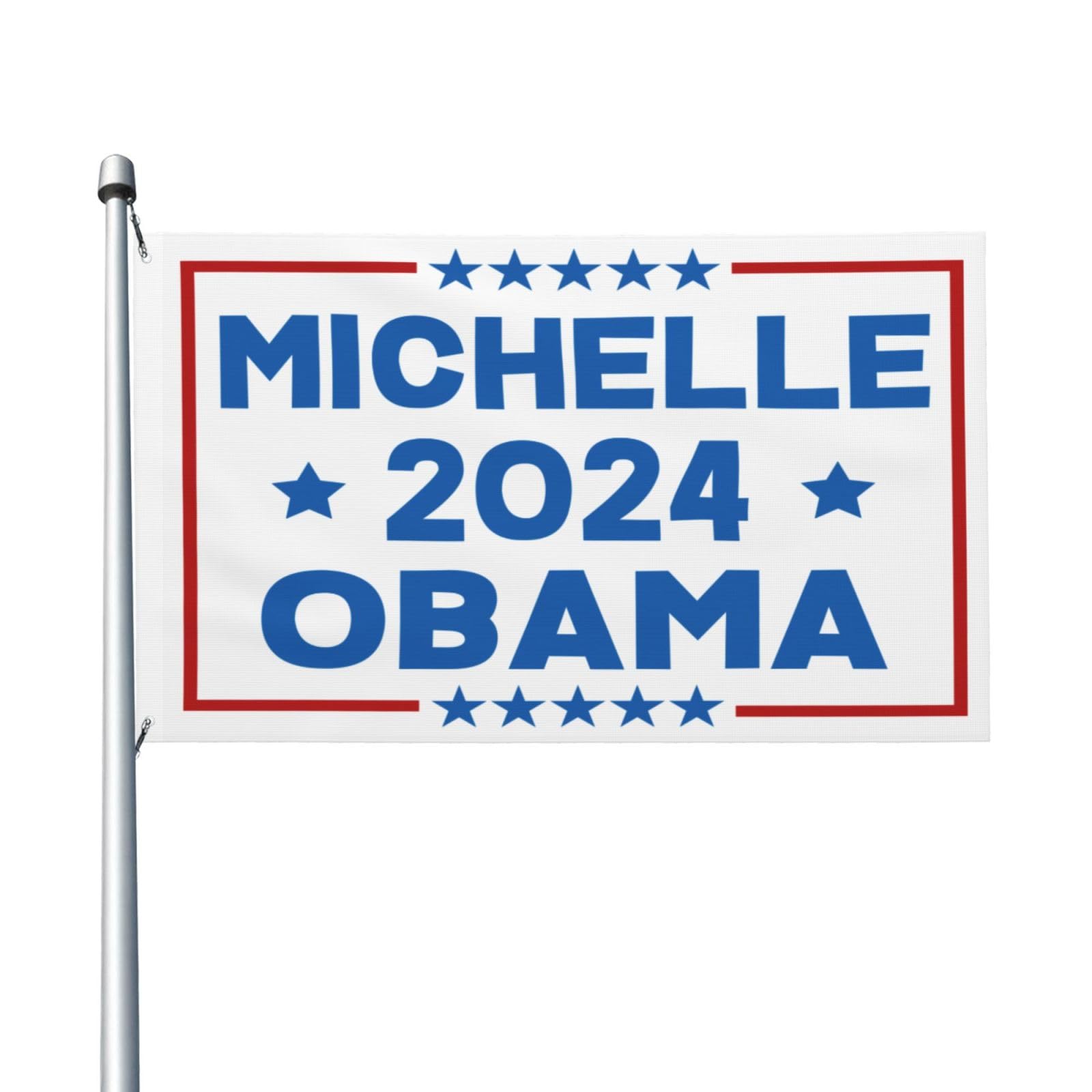 Michelle And Obama Pledging The Flag