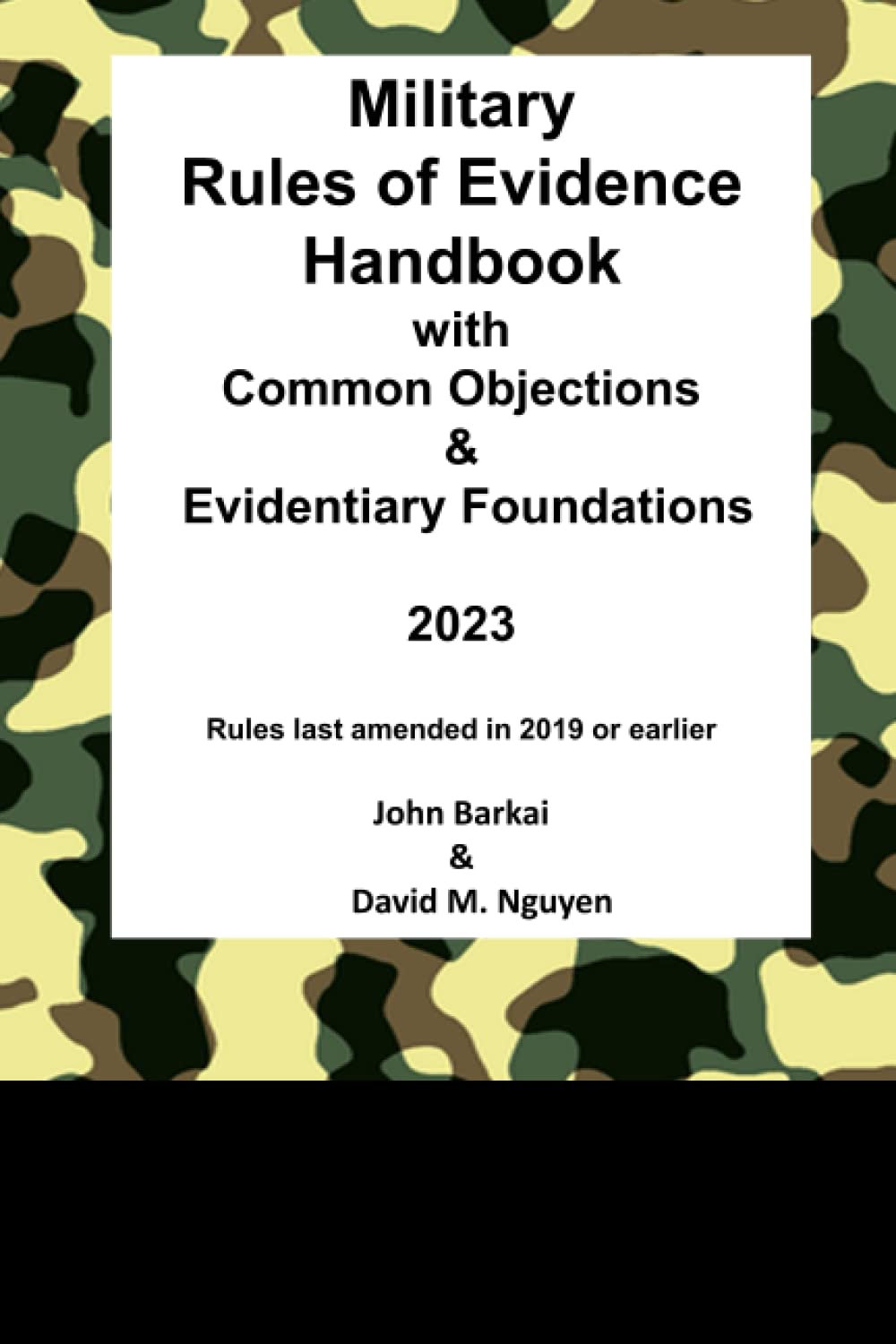 Military Rules of Evidence Handbook with Common Objections ...