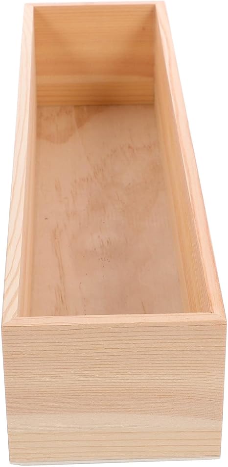 Amazon.com: BESTOYARD Box Storage Wooden Box Without Lid Craft Storage ...