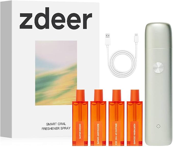 Amazon.com : ZDEER Smart Electric Oral Spray, Breath Freshener, Rechargeable OralCare Mist ...