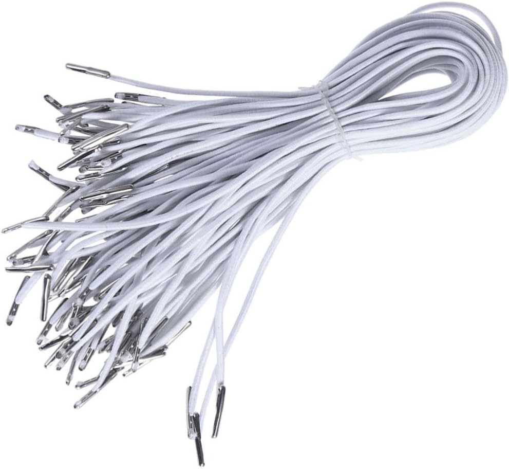 Amazon.com: 50 Pcs Black Elastic Barbed Cord 25cm 9.8 inch Stretch Loop ...