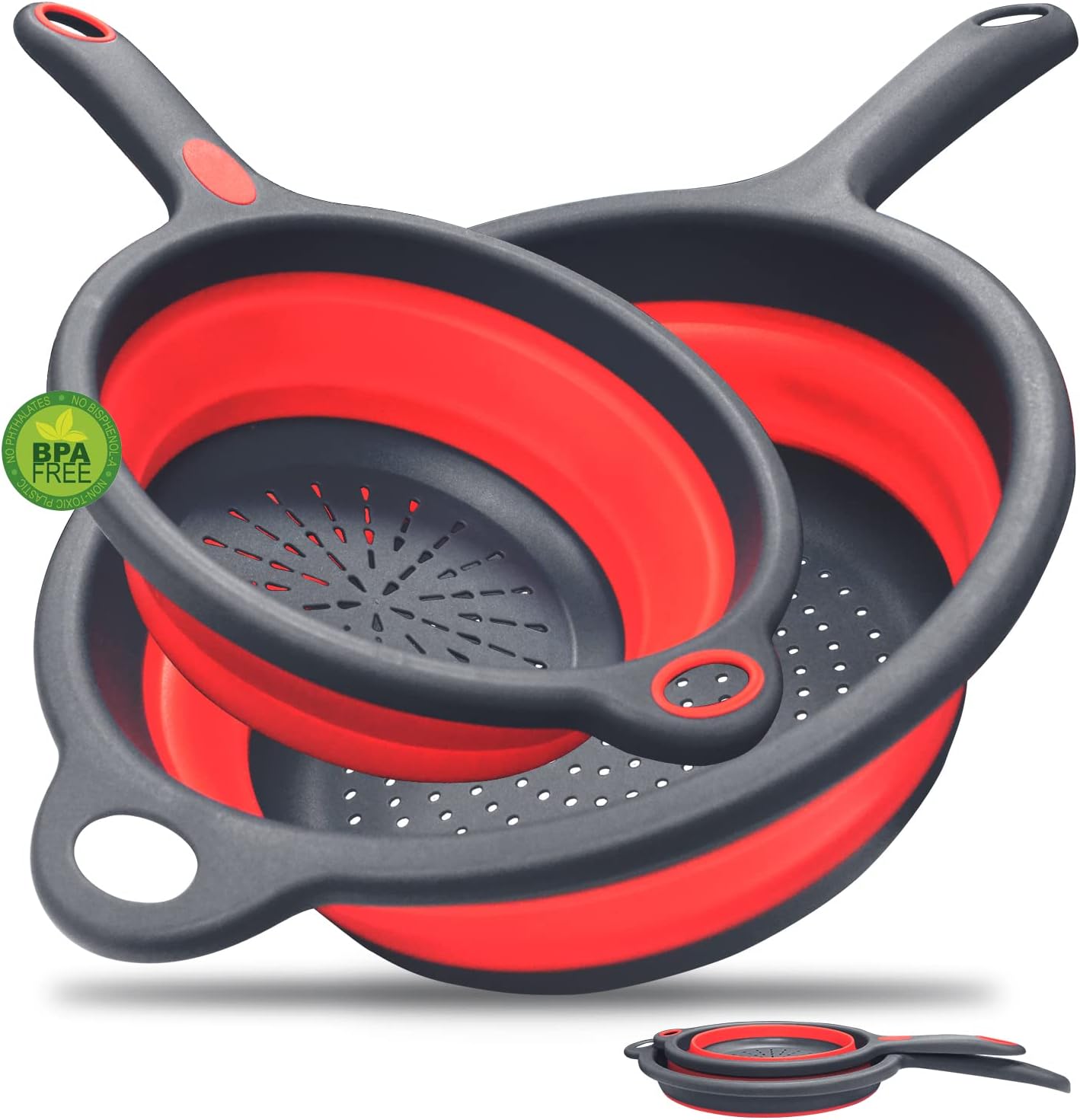 Kitchen Gizmo Snap N' Strain - Silicone Pasta Strainer Clip-On for Pots ...