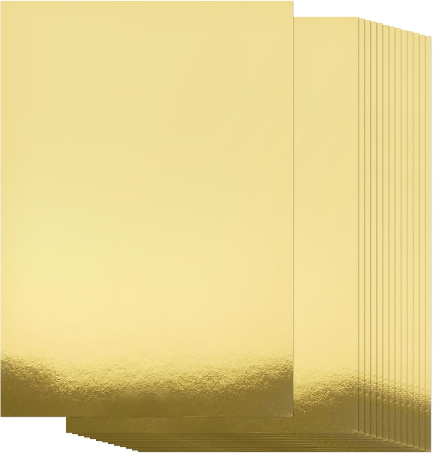 BigOtters 60 Sheets Metallic Gold Cardstock, 8.5 x 11 Inches/ 250gsm ...
