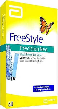 Amazon.com: Freestyle Precision Neo Blood Glucose Test Strips, 0.073 ...