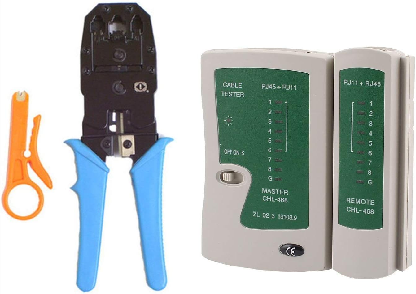 Inditrust Rj45 Rj11 Crimping Tool, double colour grip 150B cutter, KD-1 ...