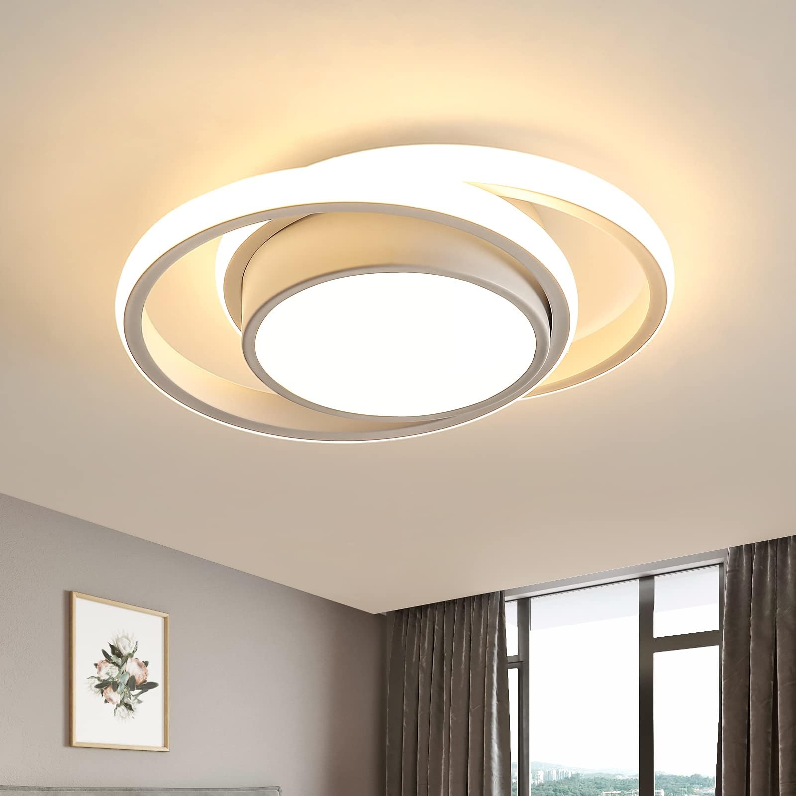 Dorlink LED Ceiling Light, 32W 2880LM Modern Ceiling Light Round Small ...