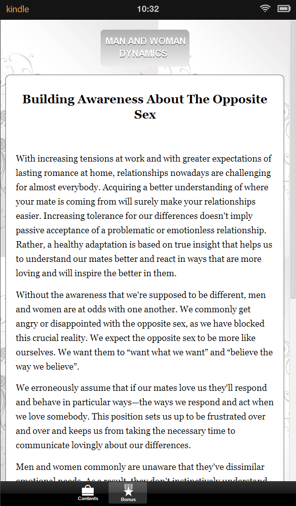 Man And Woman Dynamics - FREE - App on Amazon Appstore