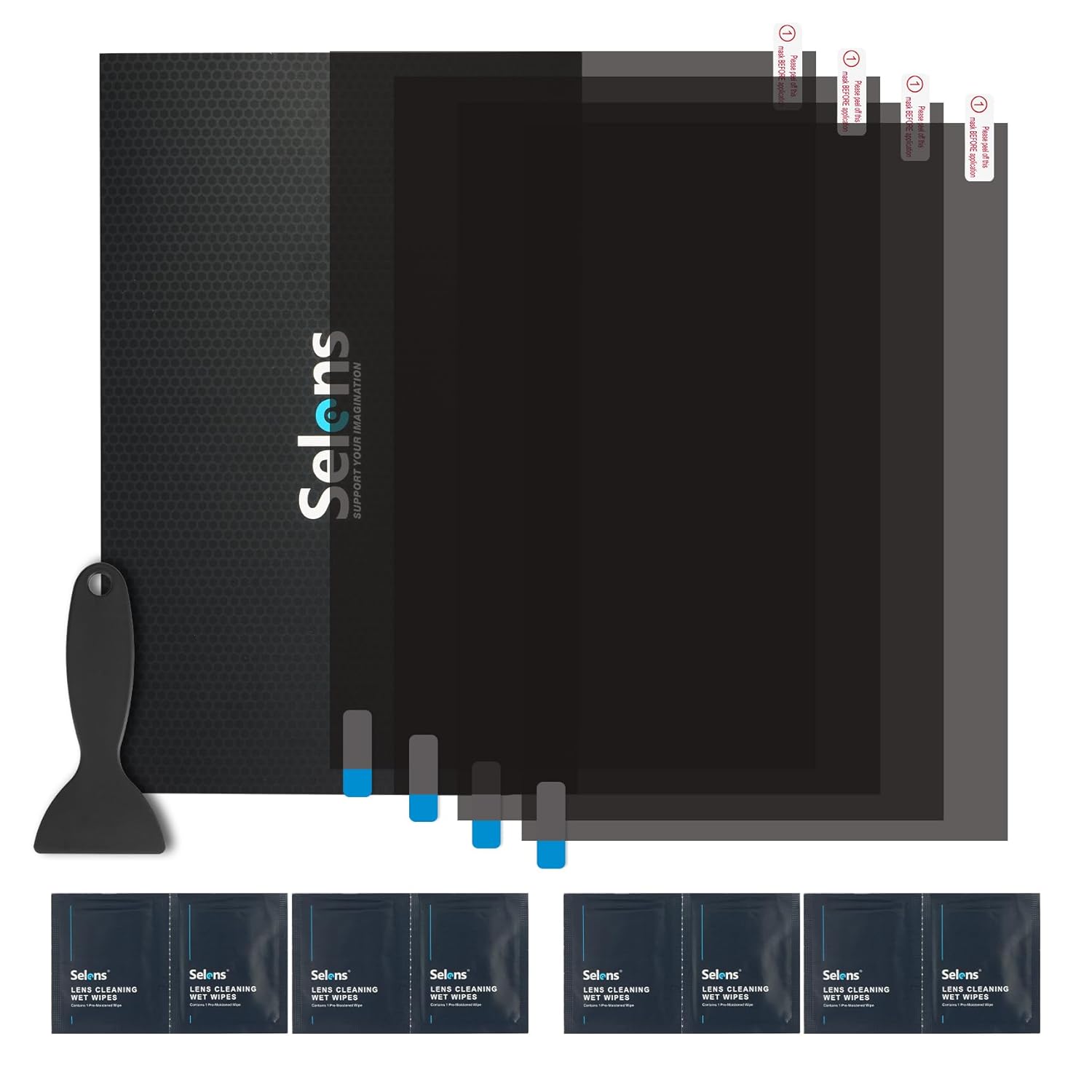 Buy Selens 4PCS Linear Polarizing Film, High Transmission Cuttable A4 7 ...