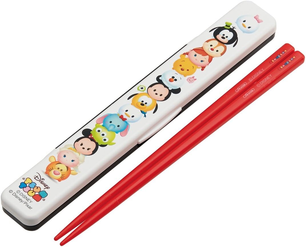 Chopsticks and Chopstick Case Set 18cm Tsum Tsum Disney by Skater ...