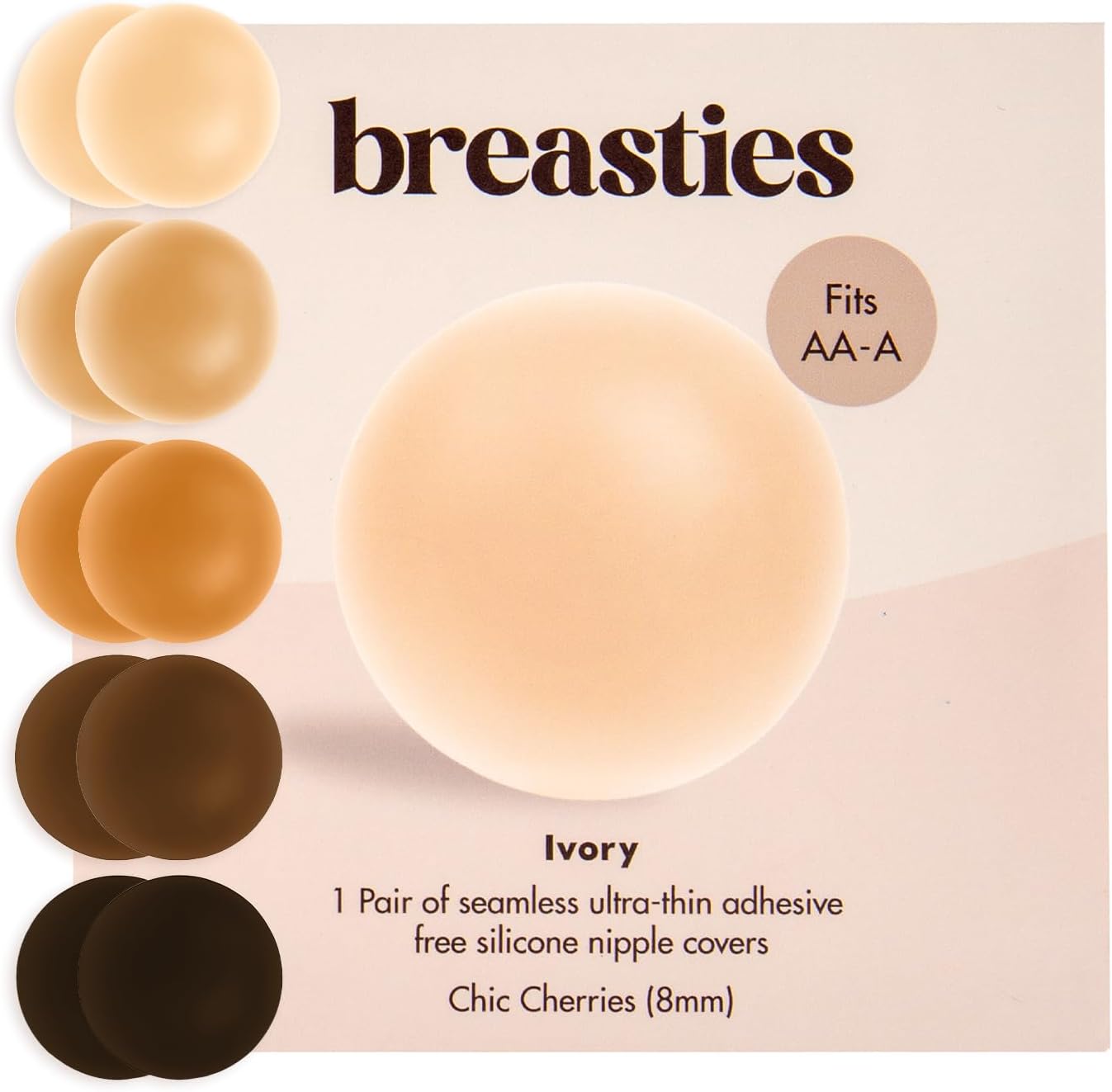 Breasties Nipple Cover - Adhesive-Free Silicone Nipple Pasties ...