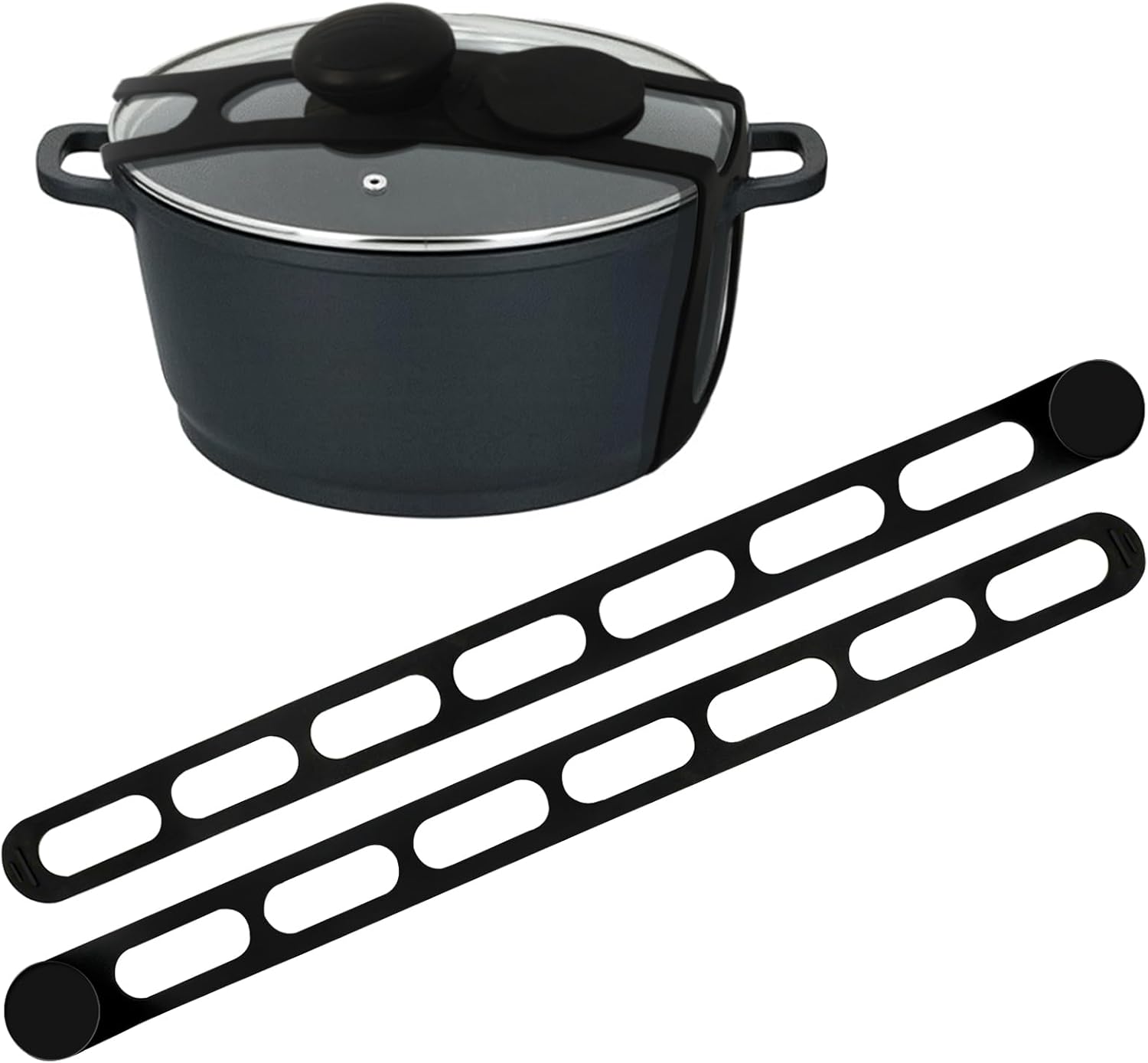 Amazon.com: FAILUN 2PCS Silicone Lid Latch for Pots - Universal Lid ...