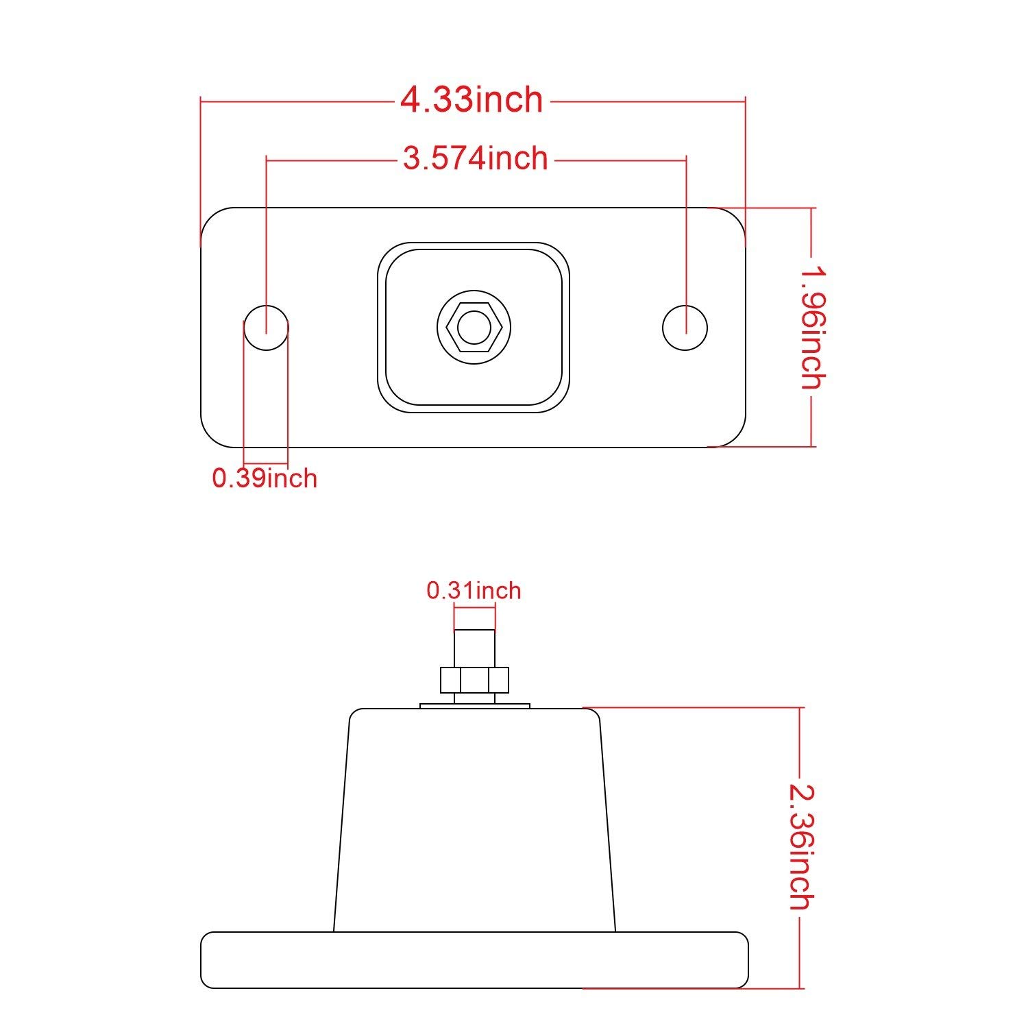 Snapklik.com : 4Pack Rubber Vibration Isolator Mounting Bracket / Air ...