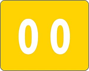 Amazon.com : Smead Color-Coded Numeric 0, Label Sheet, Yellow, 500 per ...