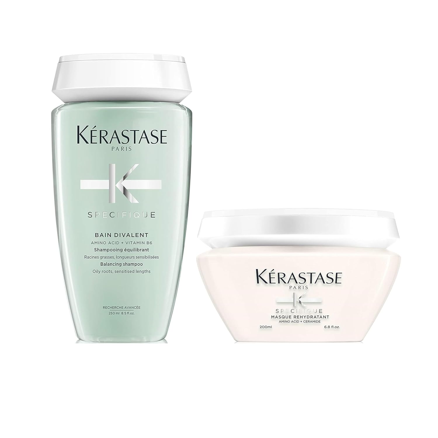 Amazon.com: Kerastase Specifique Balancing Shampoo & Rehydrant Hair ...
