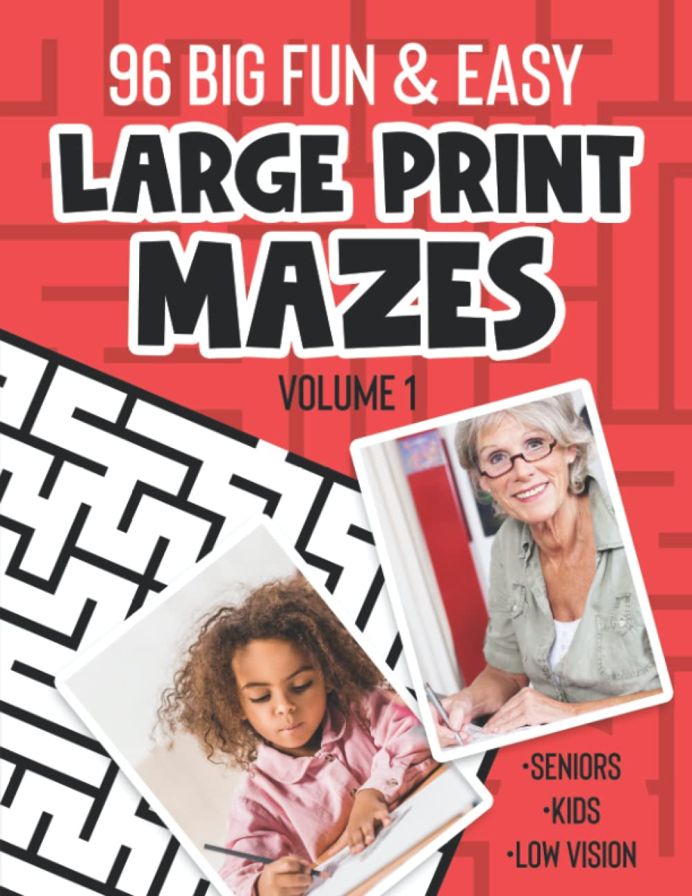96 Big and Easy Large Print Mazes: Press, Prestidigital: 9781944779276 ...