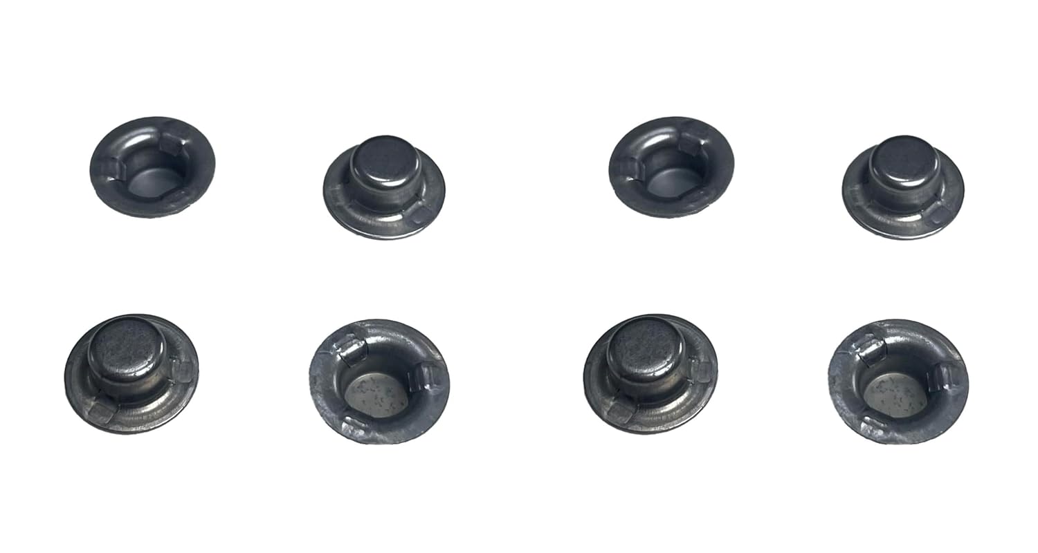 8 Pack 1/4" Push-on Cap Nuts - Axle Caps - Wheel Retainers 228911004 ...