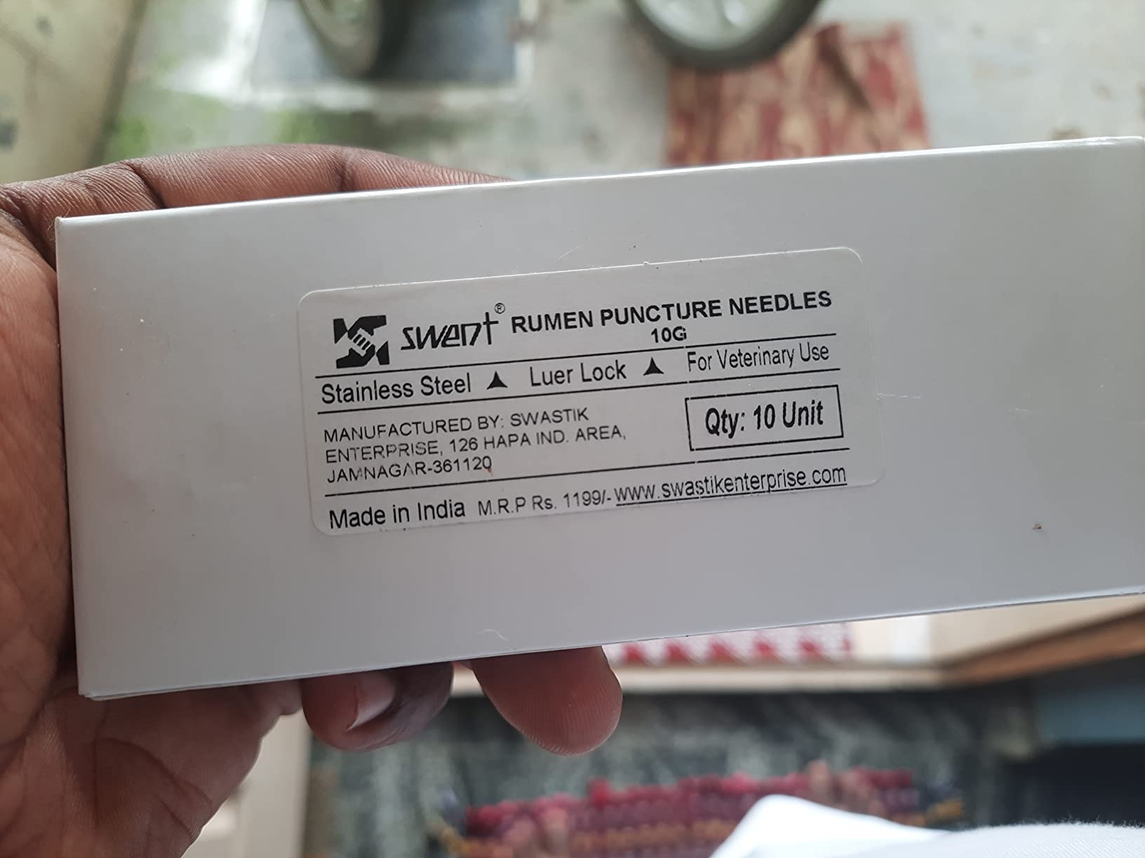 Swent Rumen Puncture Needles | Pack of 10 | Stainless Steel Triple ...