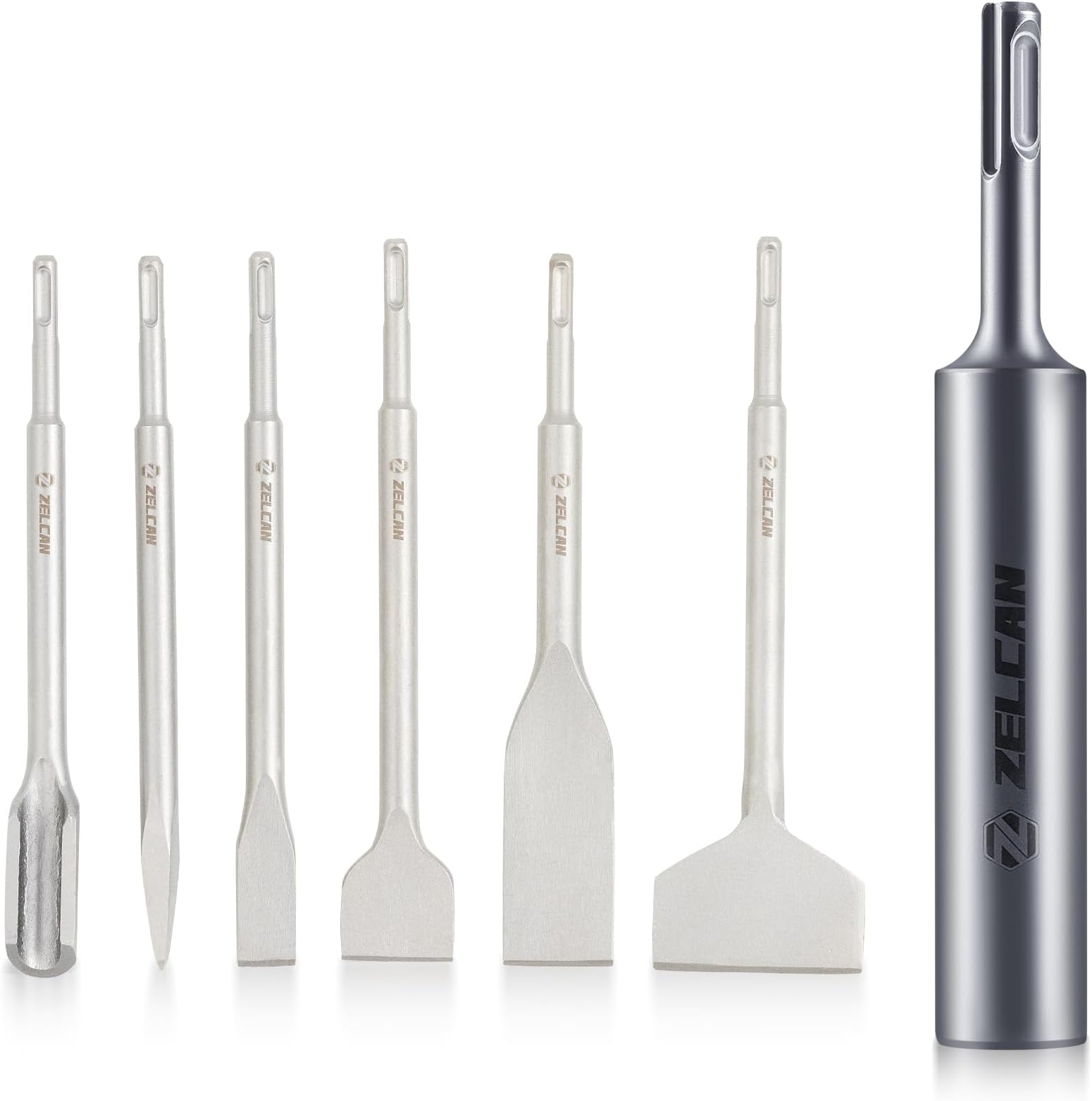 Amazon.com: ZELCAN 6pc Masonry Concrete Drill Bit Set with SDS Plus ...