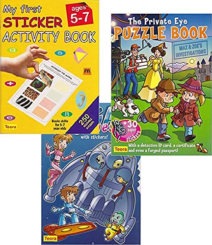 3 PACK Sticker activity books: My First Sticker Activity Book, The ...