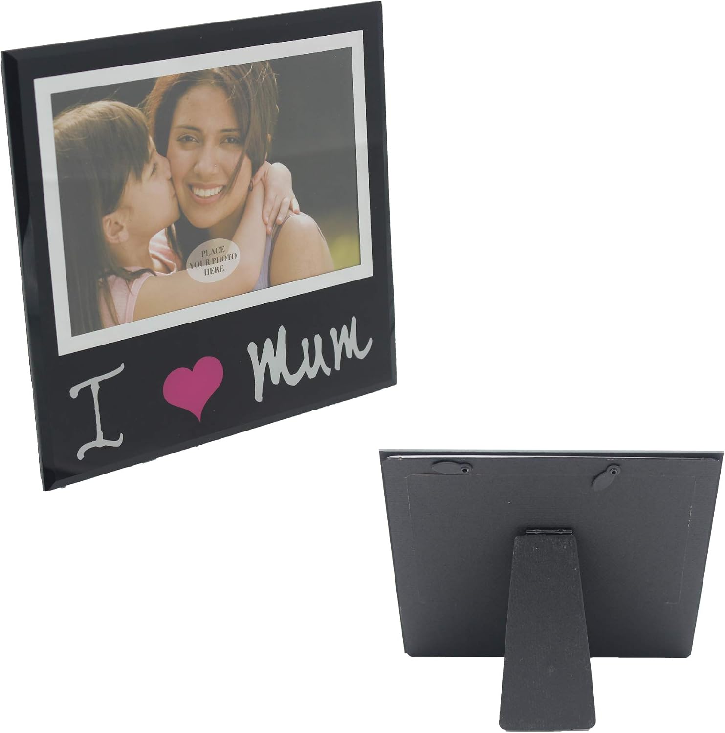 Amazon.com - GiftWorks Black Glass 6'x4' Photo Frame with Wording - I ...