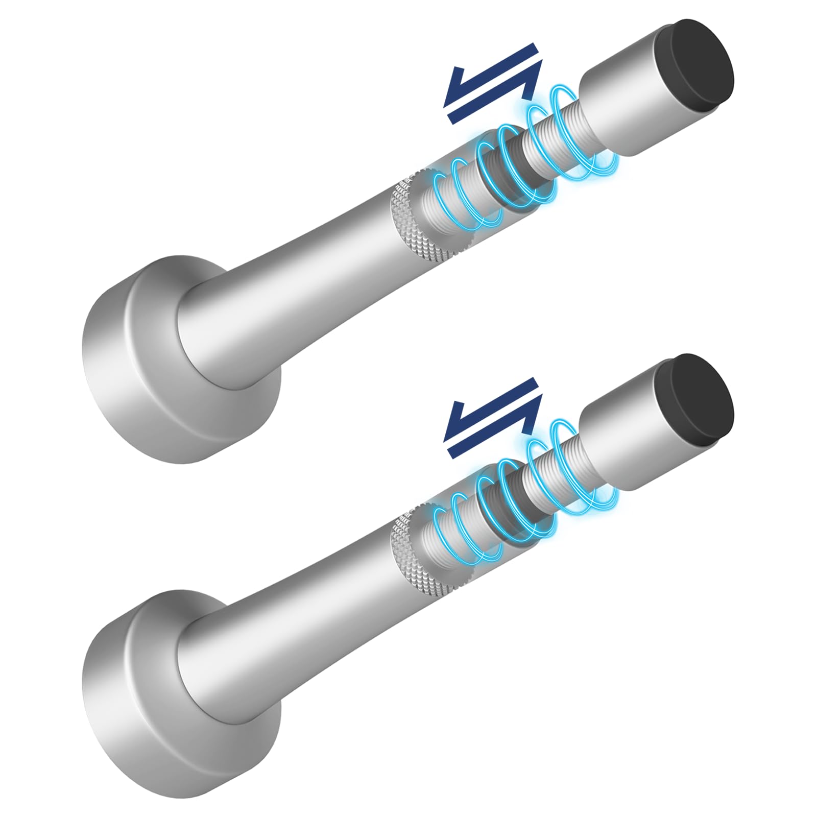 Amazon.com: 2Pcs Adjustable Door Stopper, 3.07-4.45in Aluminum Door ...